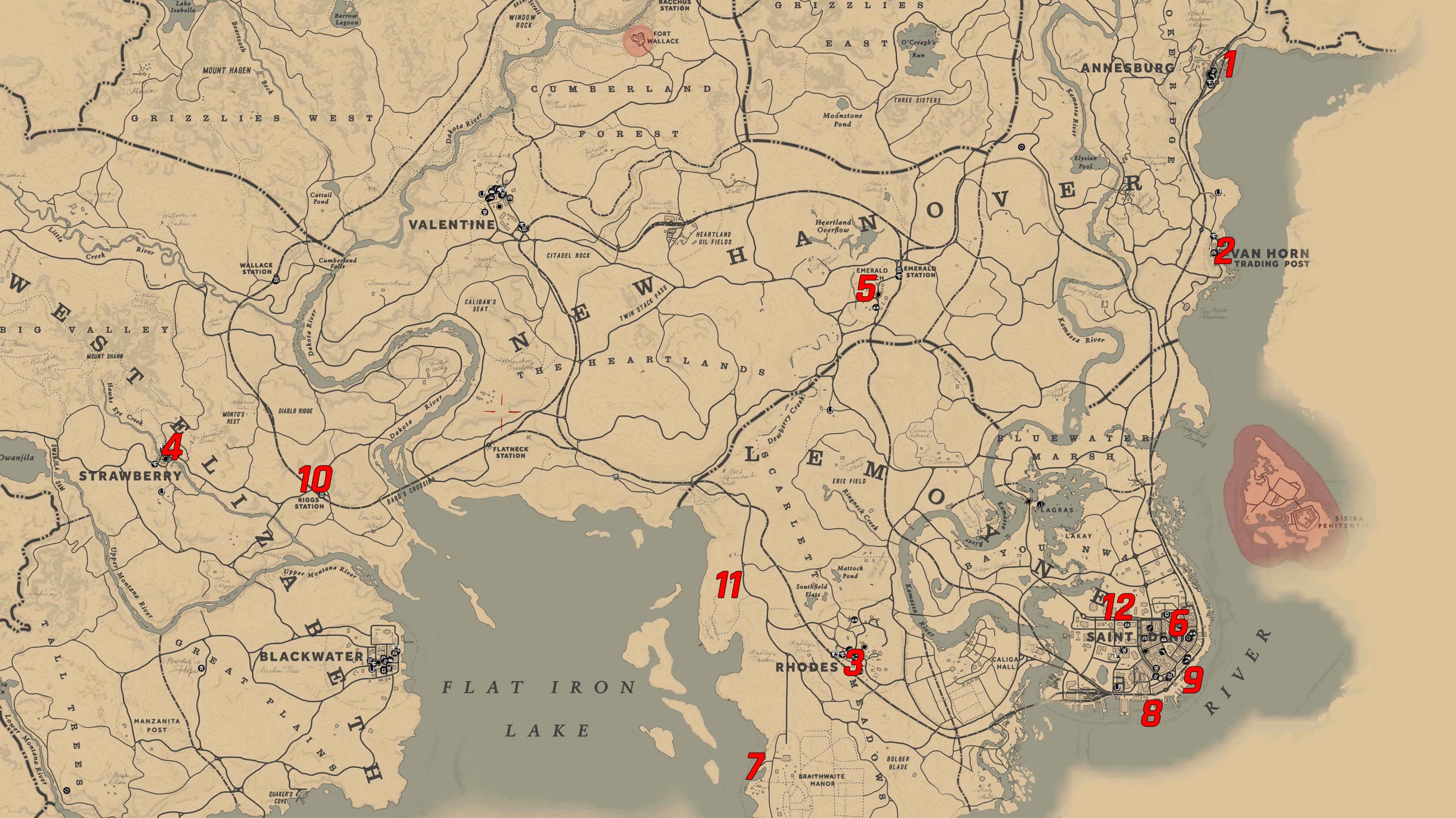 Red Dead Redemption 2: Localização de todas as Cartas de Cigarro
